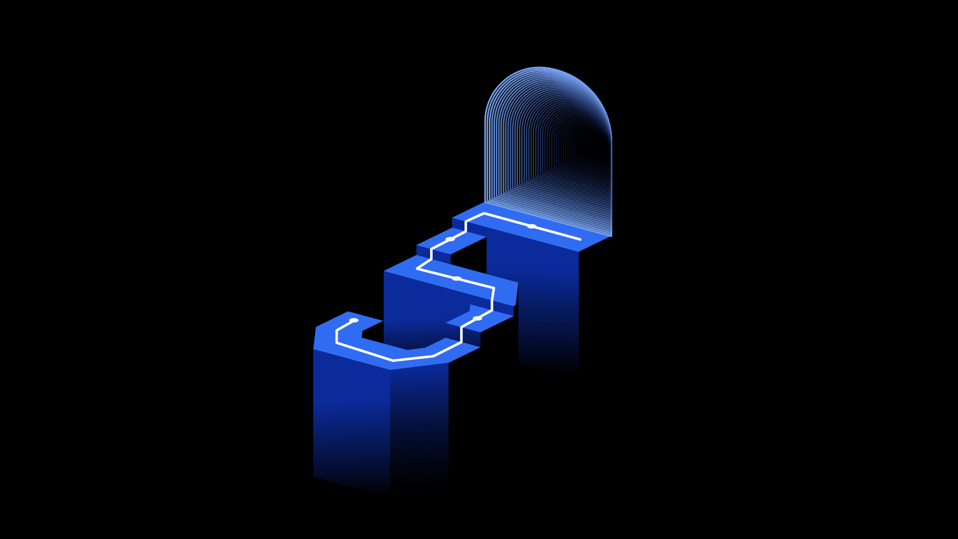 A 5-stage customer onboarding process, flowchart, template